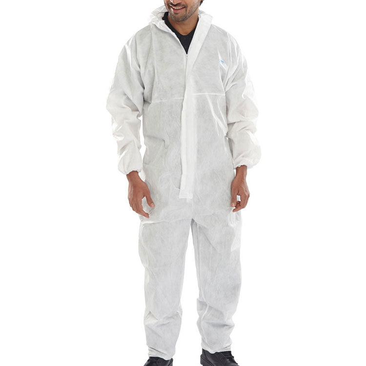 Beeswift Premium Disposable Microporous Coverall Type 5/6 White | IndustraCare