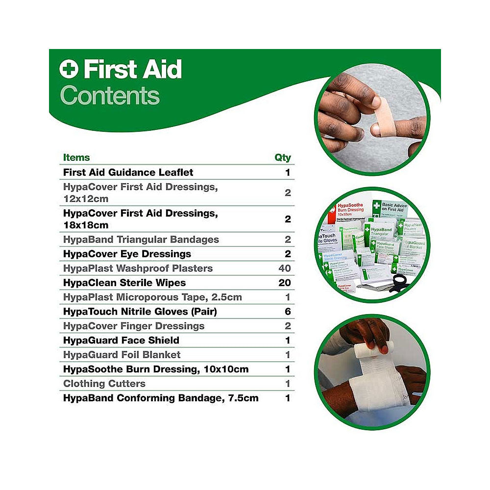 British Standard Compliant DELUXE Workplace First Aid Kit 1-10 Person ...