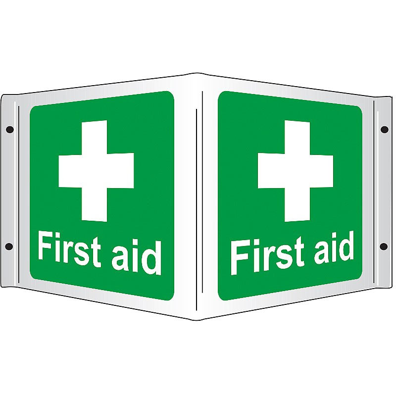 First Aid 3D Projecting Sign 43x20cm | IndustraCare