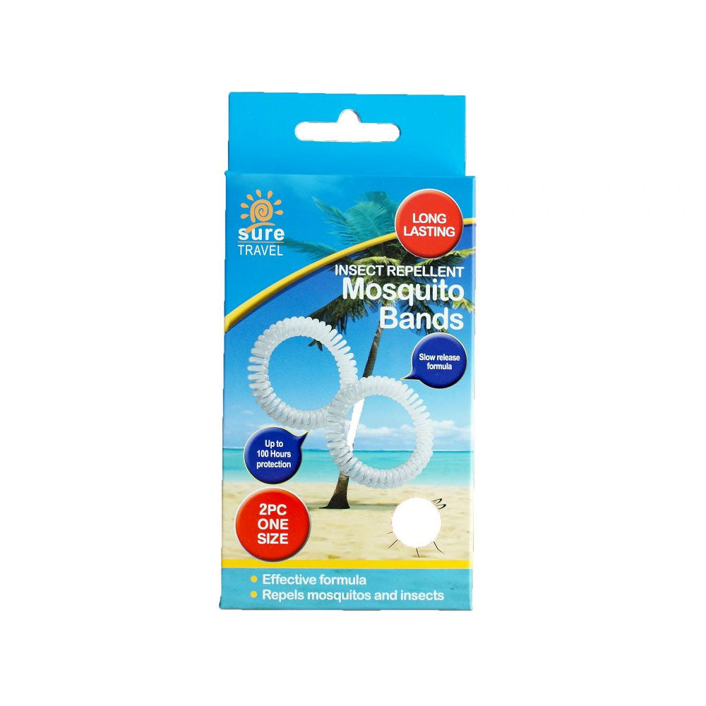 Sure Travel Insect Repellent Mosquito Bands - 2 Pack– IndustraCare