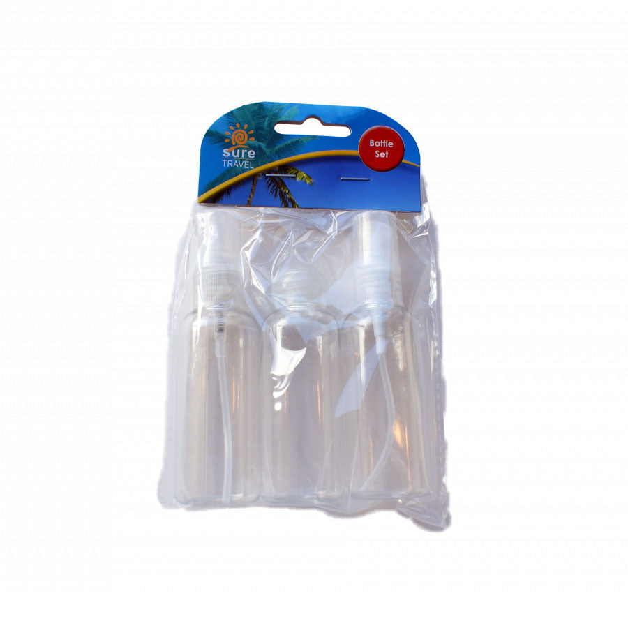 Sure Travel 3 x 50ml Travel Bottle Set | IndustraCare