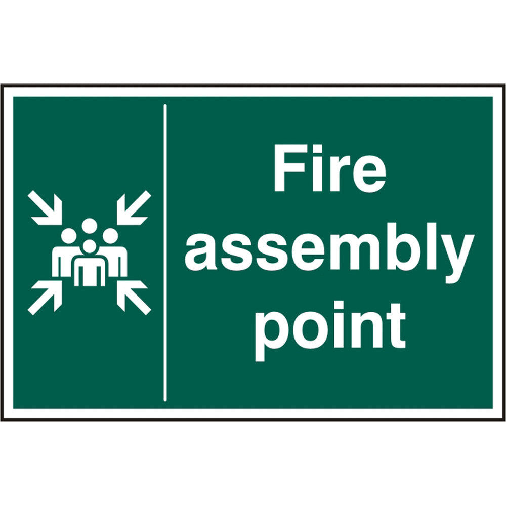 Fire Assembly Point R.P.V.C Sign 200mm x 300mm | IndustraCare