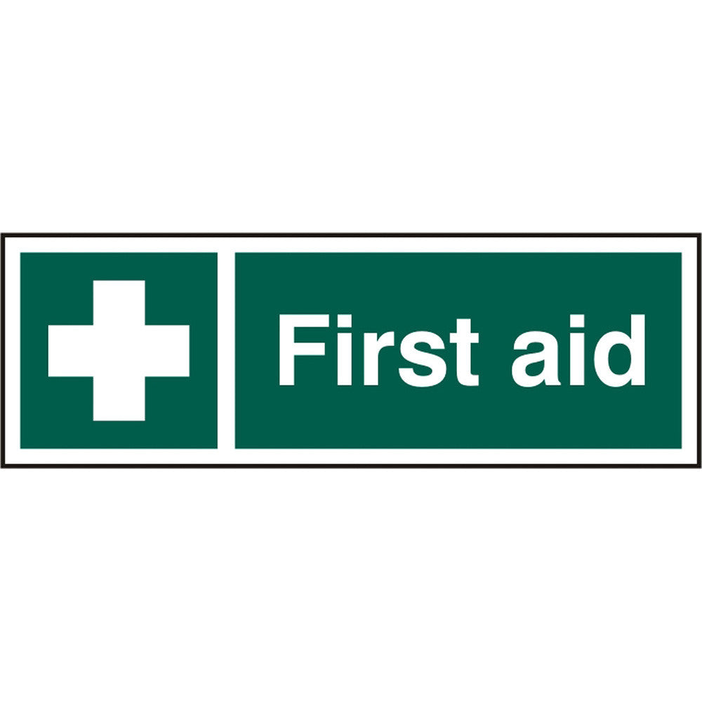 First Aid S.A.V Sign 100mm x 300mm | IndustraCare