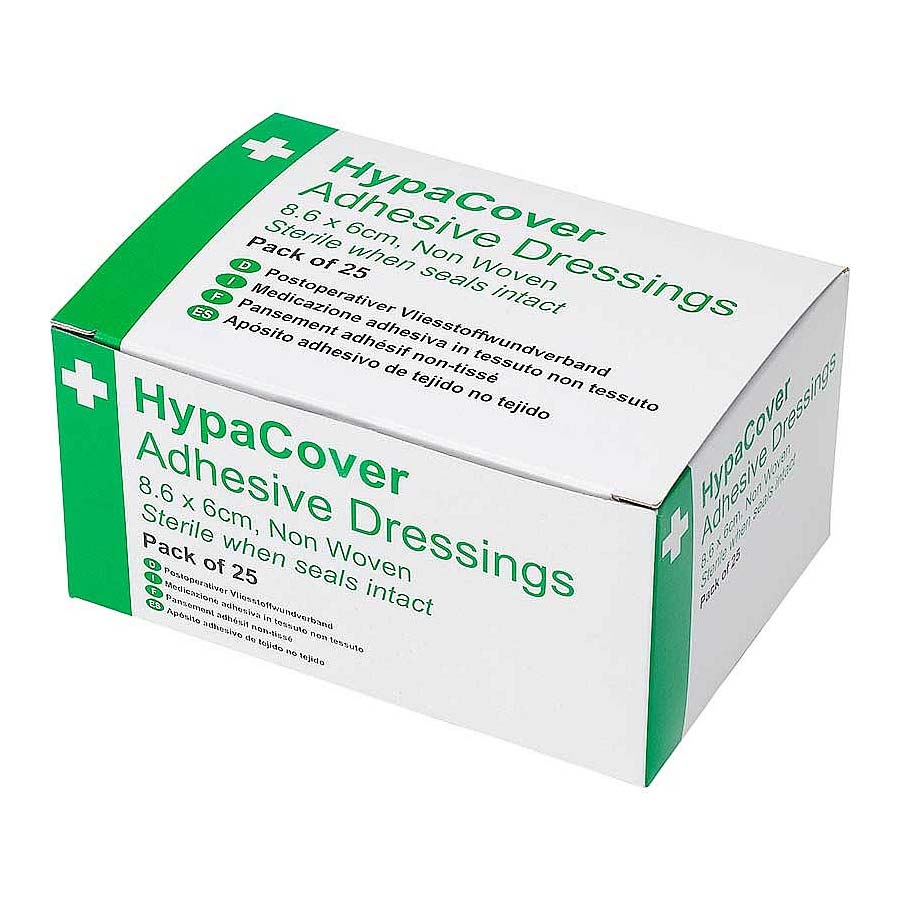 Hypacover Sterile Adhesive Dressings 8.6cm x 6cm - Pack of 25– IndustraCare