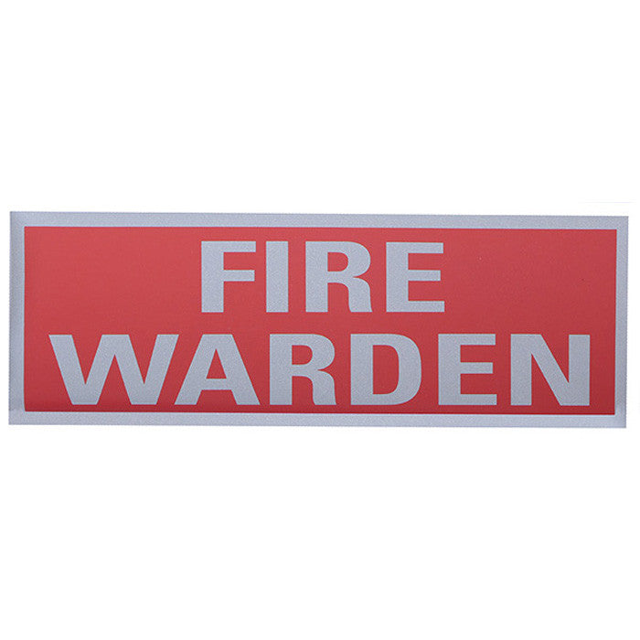 Fire Warden Reflective Back Panel | IndustraCare
