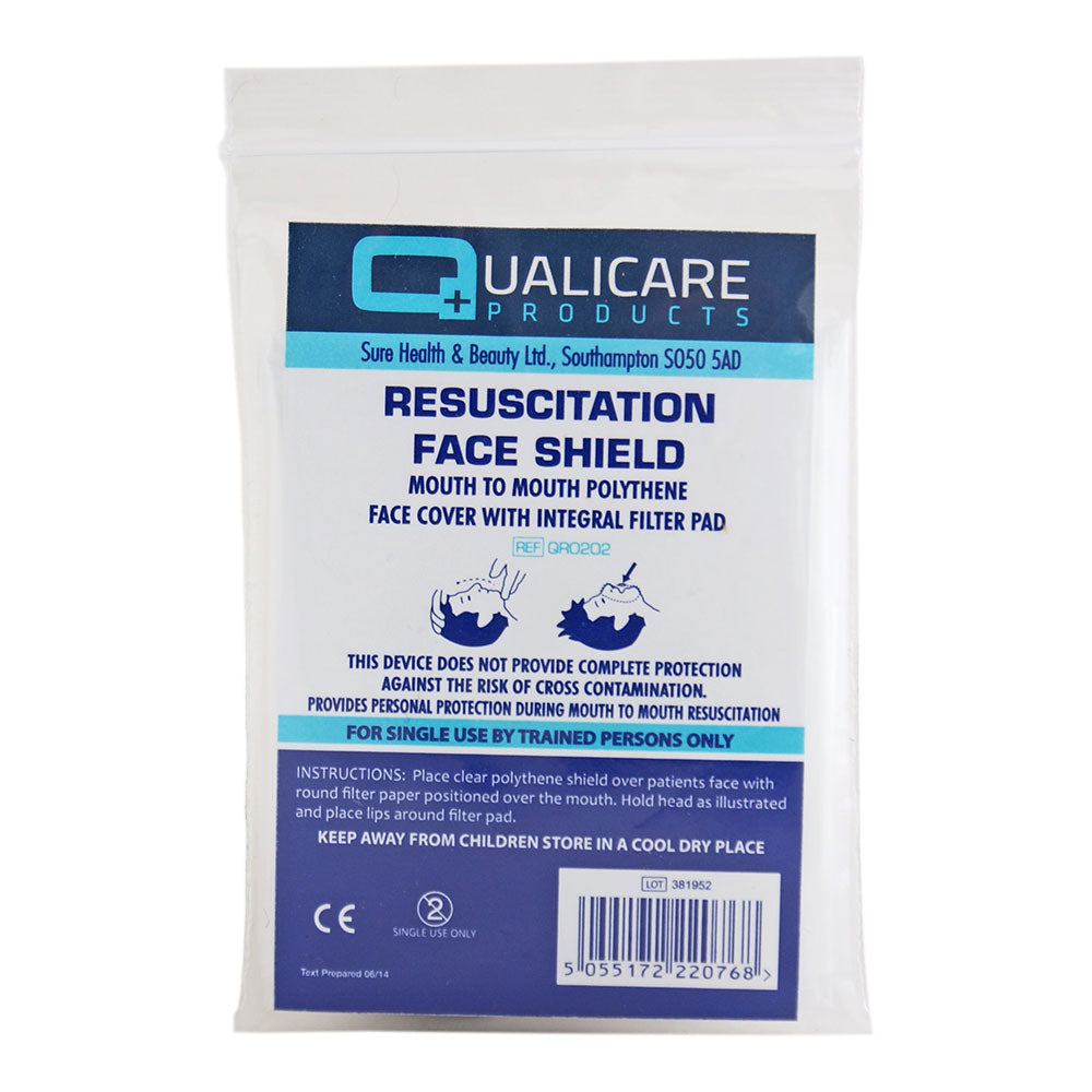 Qualicare CPR Mouth to Mouth Resuscitation Face Shield - 10 Pack ...