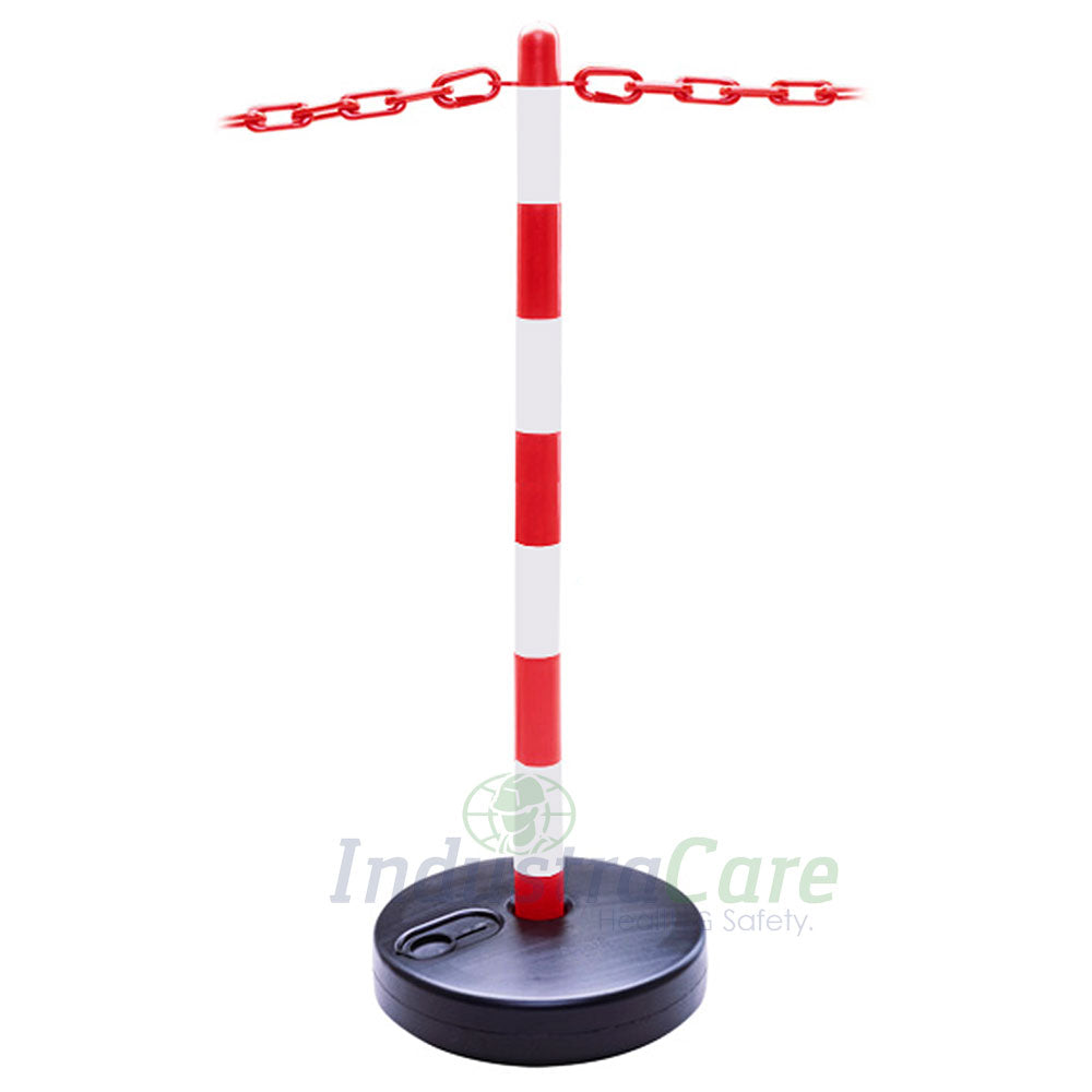 Guarda Chain Post - Circular Fillable Base | IndustraCare