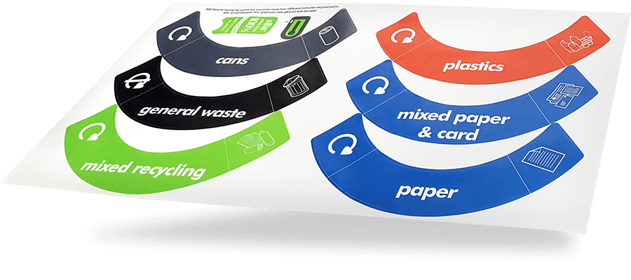 uBin Sticker Set - Six Stickers | IndustraCare